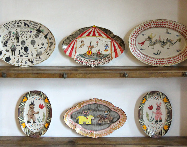 Circus (Handmade Scalloped Plate) – THE SHOP FLOOR PROJECT ltd