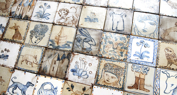 Leaping Lion I (Handmade Tile) – THE SHOP FLOOR PROJECT ltd