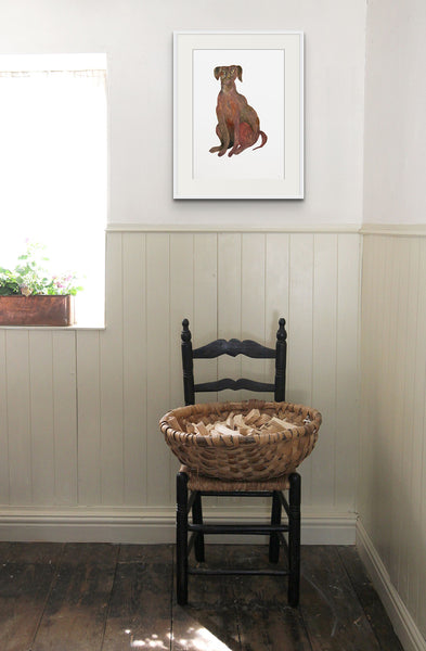 Chocolate Labrador (Framed Original) – THE SHOP FLOOR PROJECT ltd