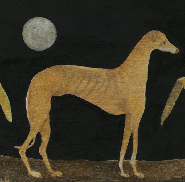 Greyhound, Light Red Fawn (Original Painted Panel) – THE SHOP FLOOR ...