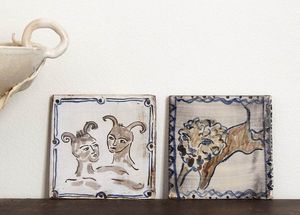 Leaping Lion I (Handmade Tile) – THE SHOP FLOOR PROJECT ltd