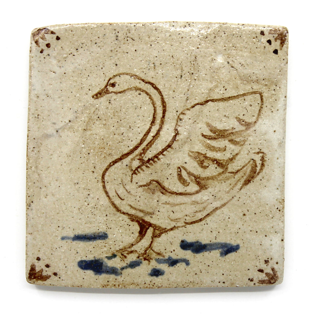 Standing Swan (Handmade Tile) – THE SHOP FLOOR PROJECT ltd