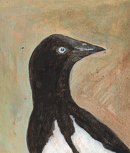 Original Framed Painted Panel - Magpie No.1 – THE SHOP FLOOR PROJECT ltd