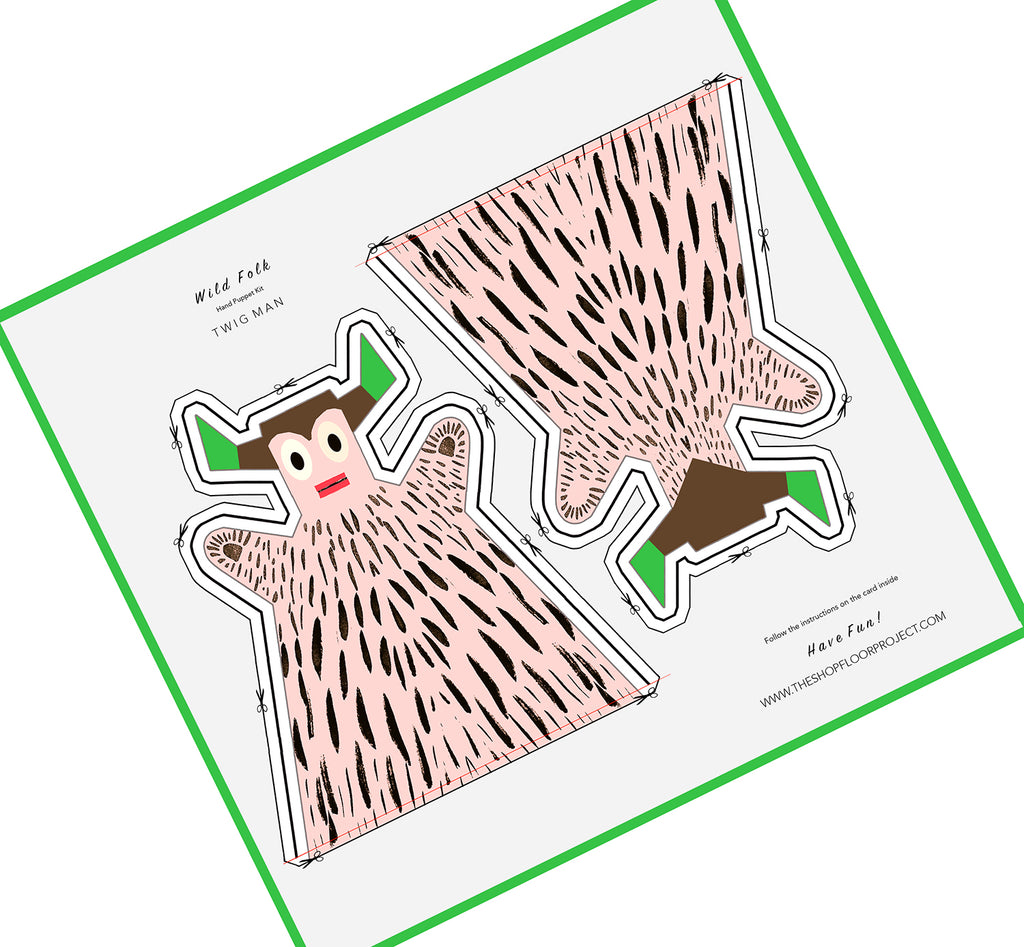 Hand Puppet Kit: TWIG MAN – THE SHOP FLOOR PROJECT ltd