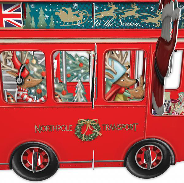 POP UP CHRISTMAS CARD | London Bus – THE SHOP FLOOR PROJECT ltd
