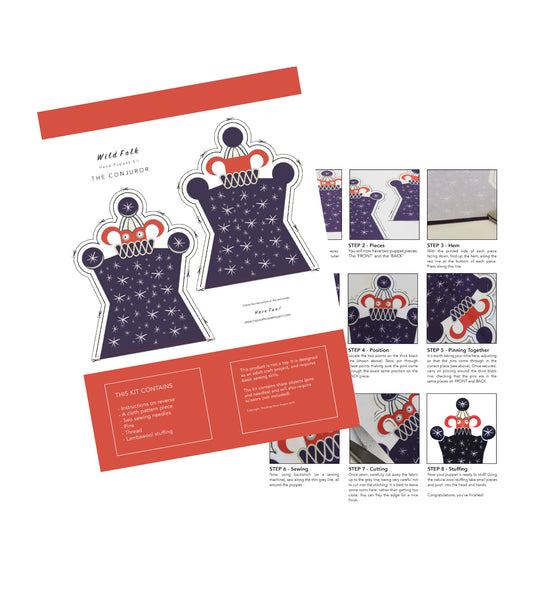 Hand Puppet Kit: The Conjuror – THE SHOP FLOOR PROJECT ltd