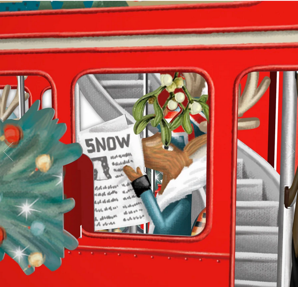 POP UP CHRISTMAS CARD | London Bus – THE SHOP FLOOR PROJECT ltd
